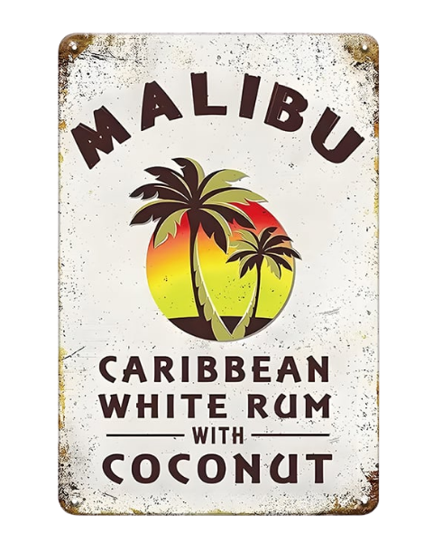 Malibu Vintage Bar Decor - Metal Sign – NextWave Essentials