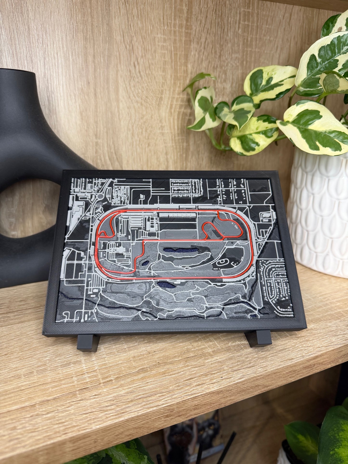 World Track Terrain Maps - 3D Printed Circuit Displays with Stand ...